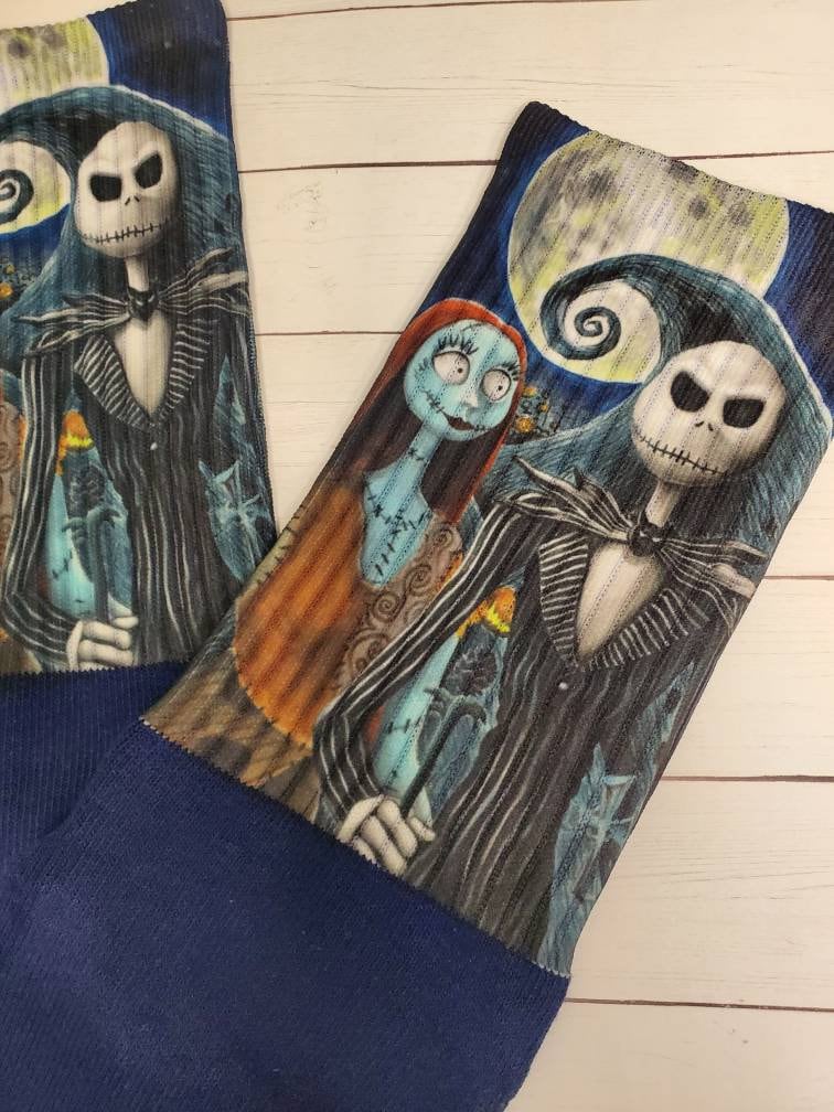 Nightmare Socks Sock Graphic Cartoon Vintage Design - Etsy