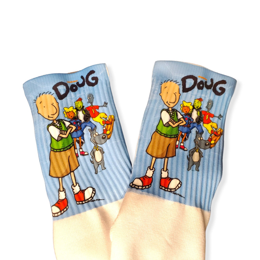 Doug and Friends Cartoon Custom Printed Personalize Graphic Sock - Etsy