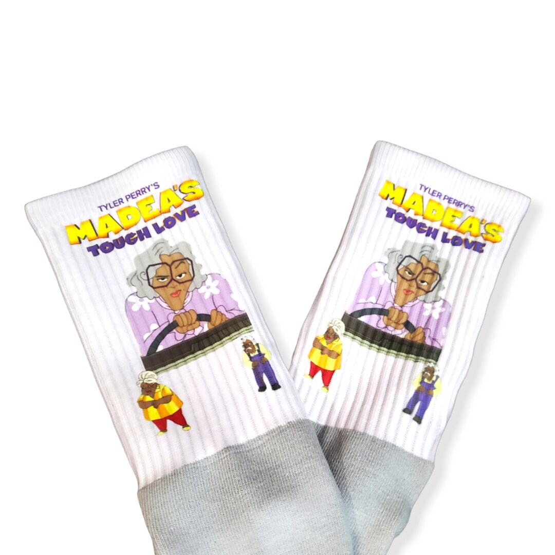 Madea Socks Custom Printed Personalize Graphic Sock - Etsy