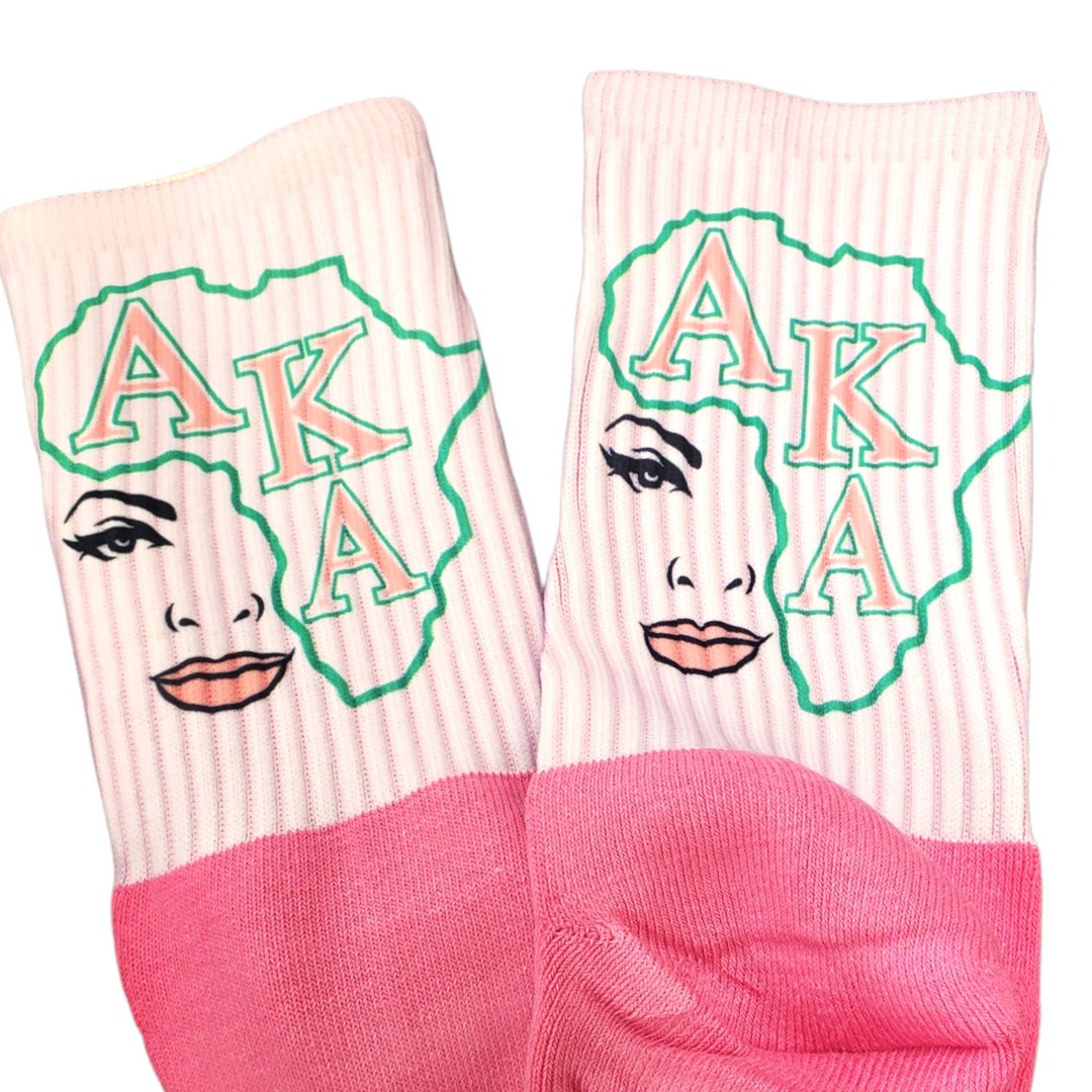 Aka Sorority Socks Custom Socks Personalized Socks Graphic Socks - Etsy