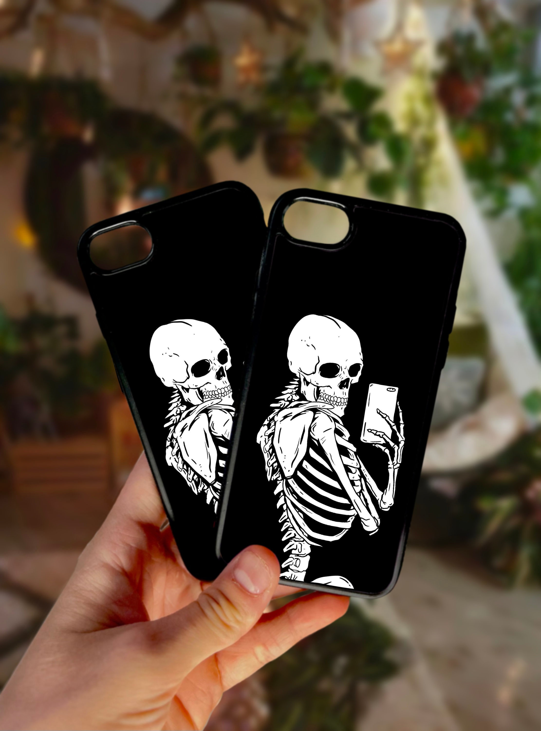Horror Skeleton Selfie Halloween Phone Case - Etsy