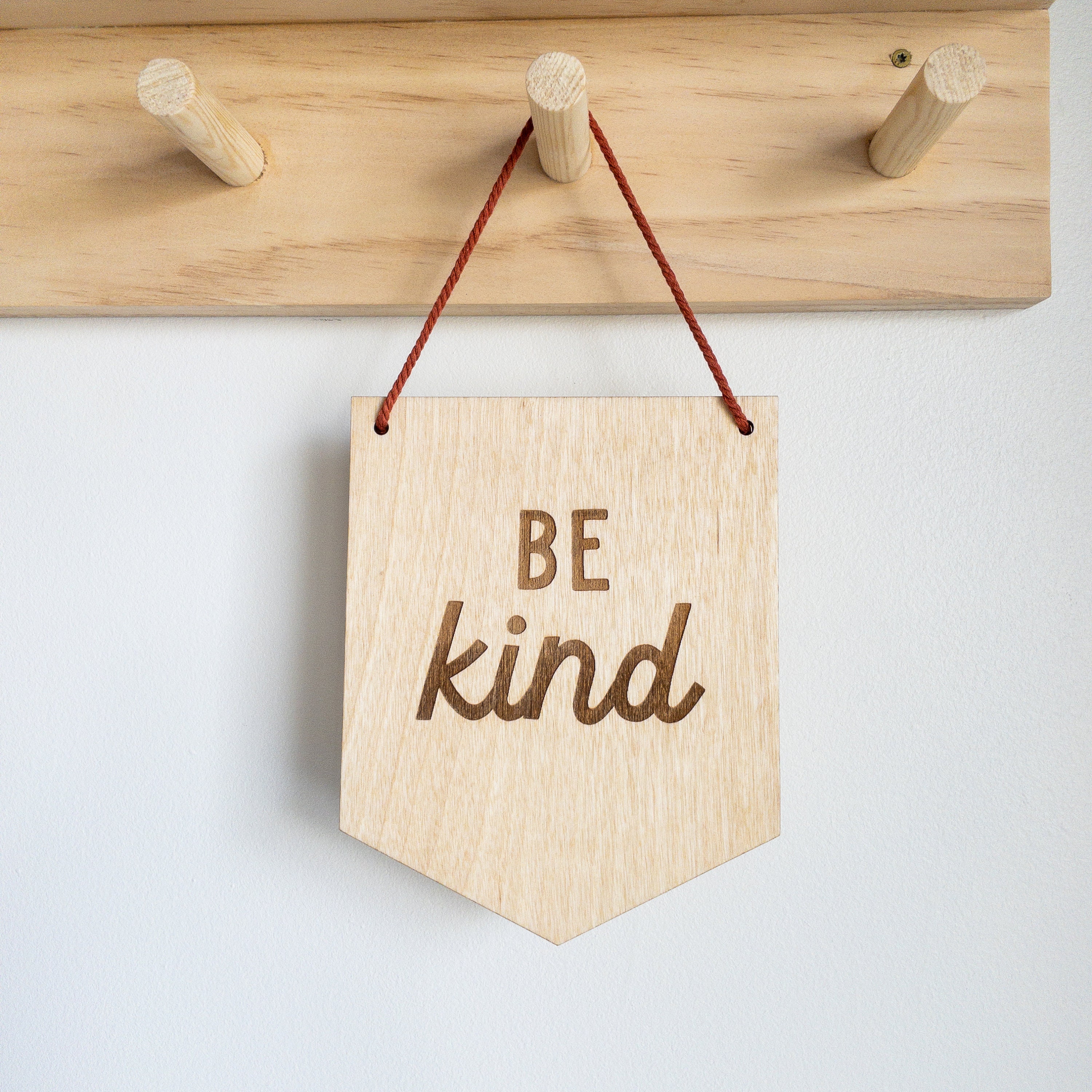 Be Kind Wood Banner Kindness Nursery Wall Decor Kids - Etsy
