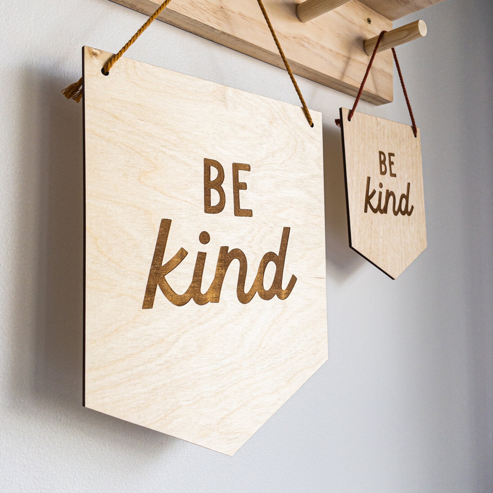 Be Kind Wood Banner Kindness Nursery Wall Decor Kids - Etsy