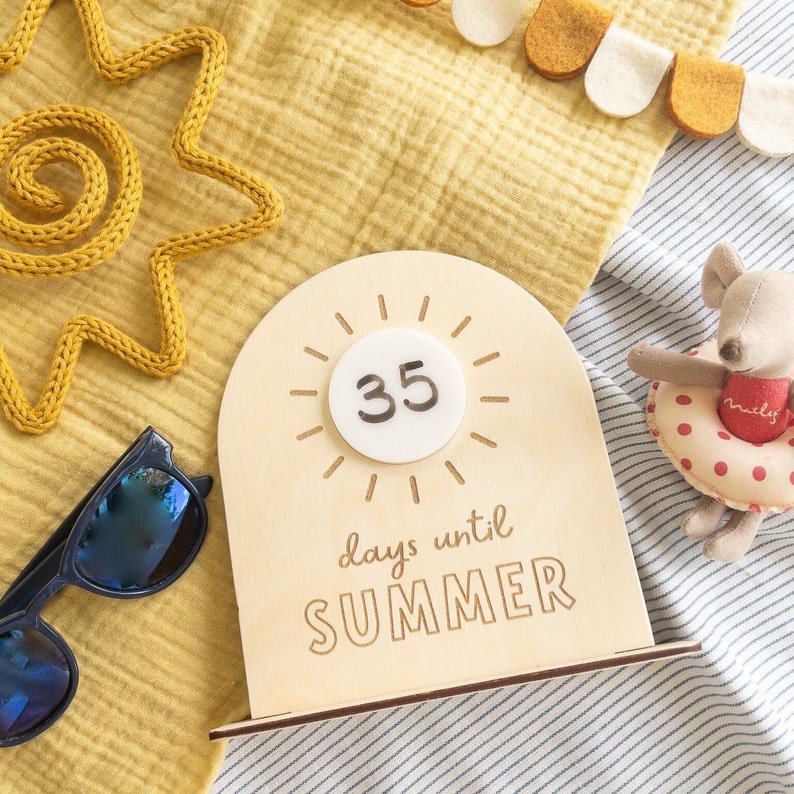 Summer Countdown Calendar Dry Erase Teacher Desk Countdown - Etsy