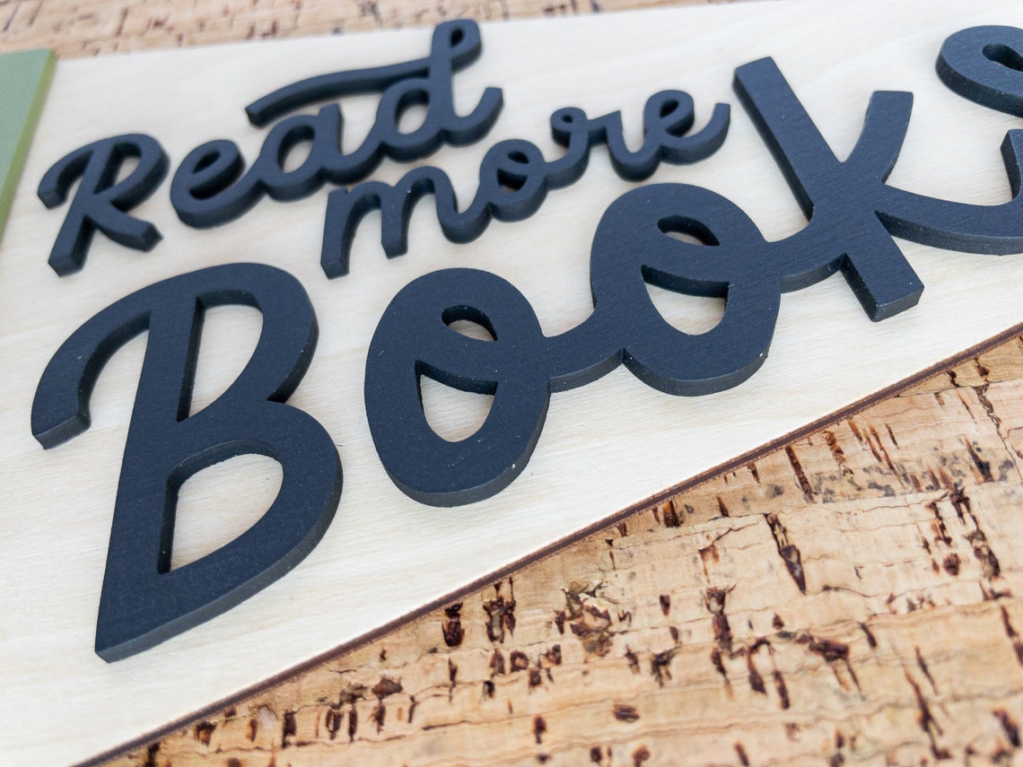 Read More Books Wood Pennant Flag Banner Nursery Decor - Etsy