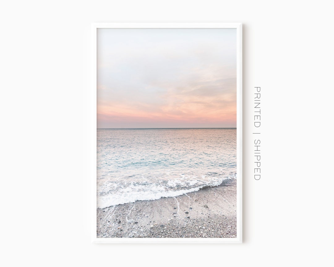 Beach Sunset Wall Art Printed and Shipped Coastal Photography Large ...