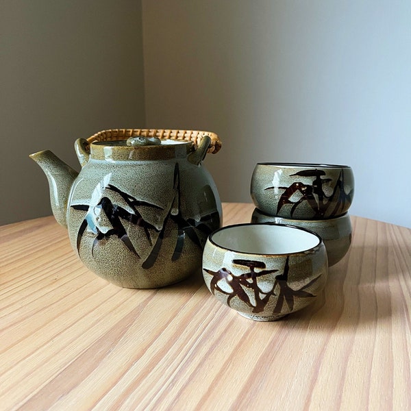 Stoneware Tea Set - Etsy