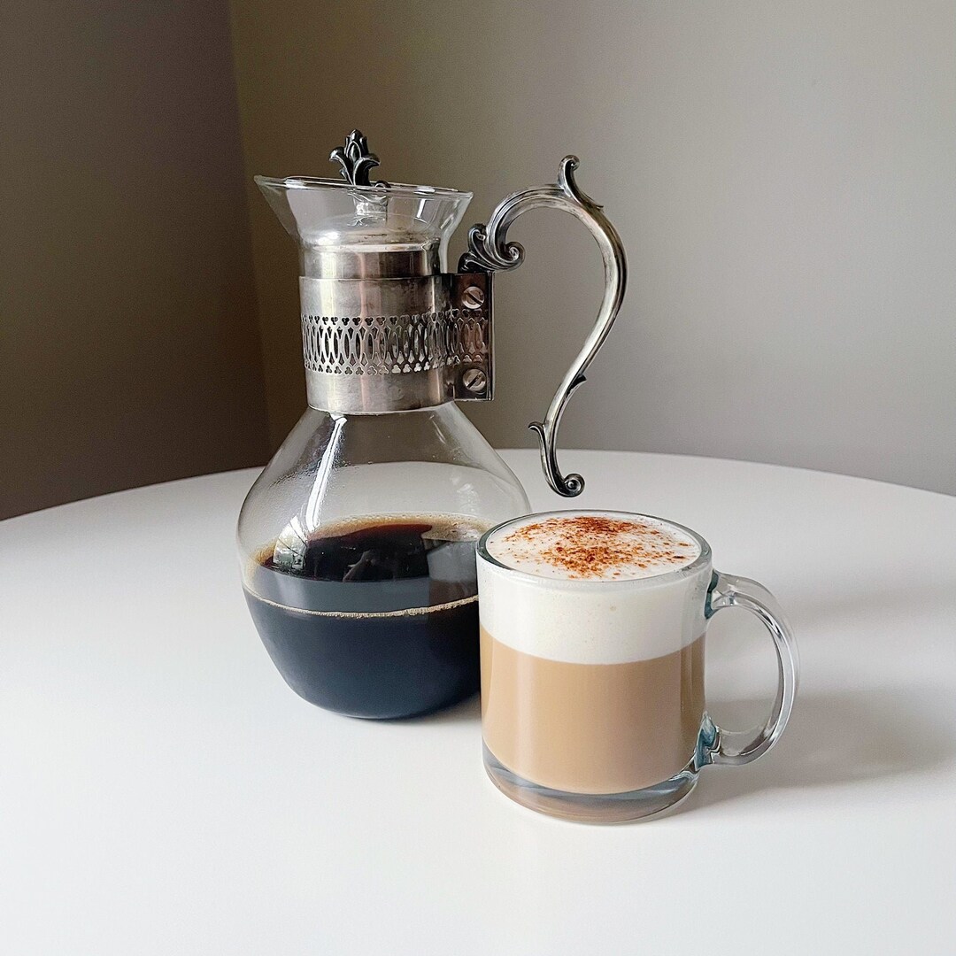 Vintage 1980s Ornate Silver Plate Carafe - Etsy