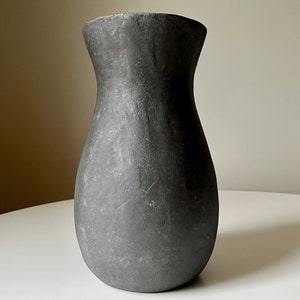 Faux Stone Bulbous Flared Vase - Etsy