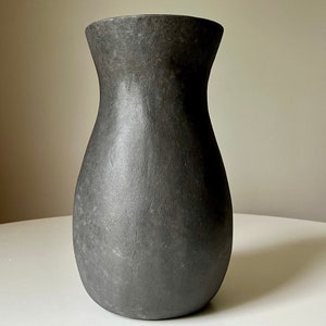 Faux Stone Bulbous Flared Vase - Etsy