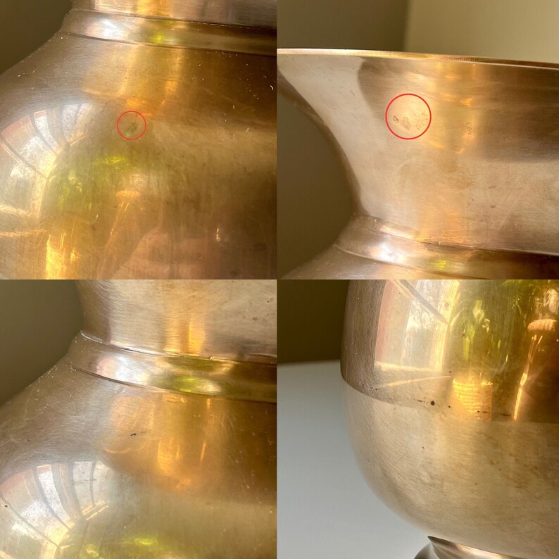 Vintage Solid Brass Vase With a Uniquely Flared Rim made in India - Etsy