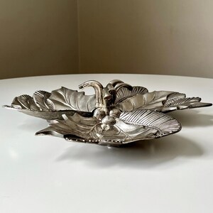 Vintage 1940s Silver Plate Leaf Shaped Serving Platter by International ...