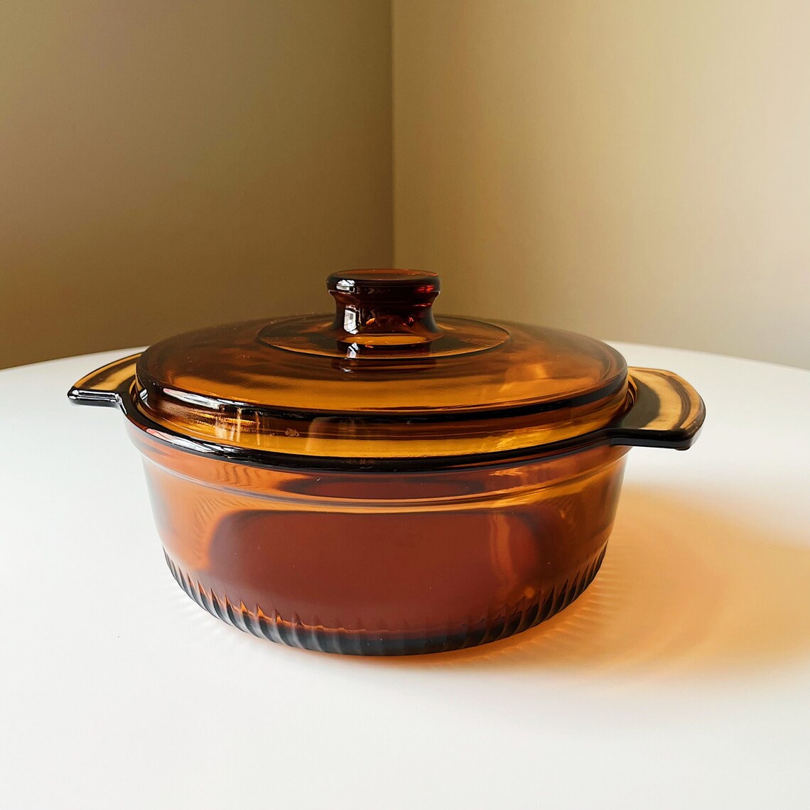 Anchor Hocking FIRE KING Amber Brown Glass 2 Qt Cooking Pot & - Etsy