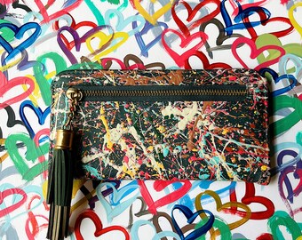 Hand Painted Wallet - Etsy