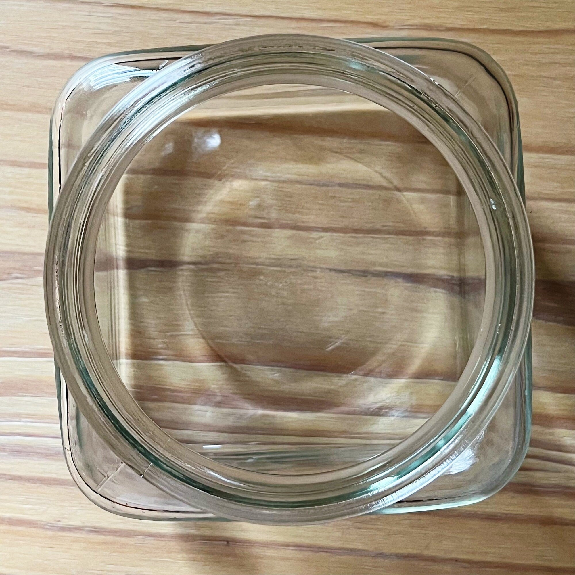 Vintage Clear Glass Apothecary Jar With With Embossed Flower Lid ...