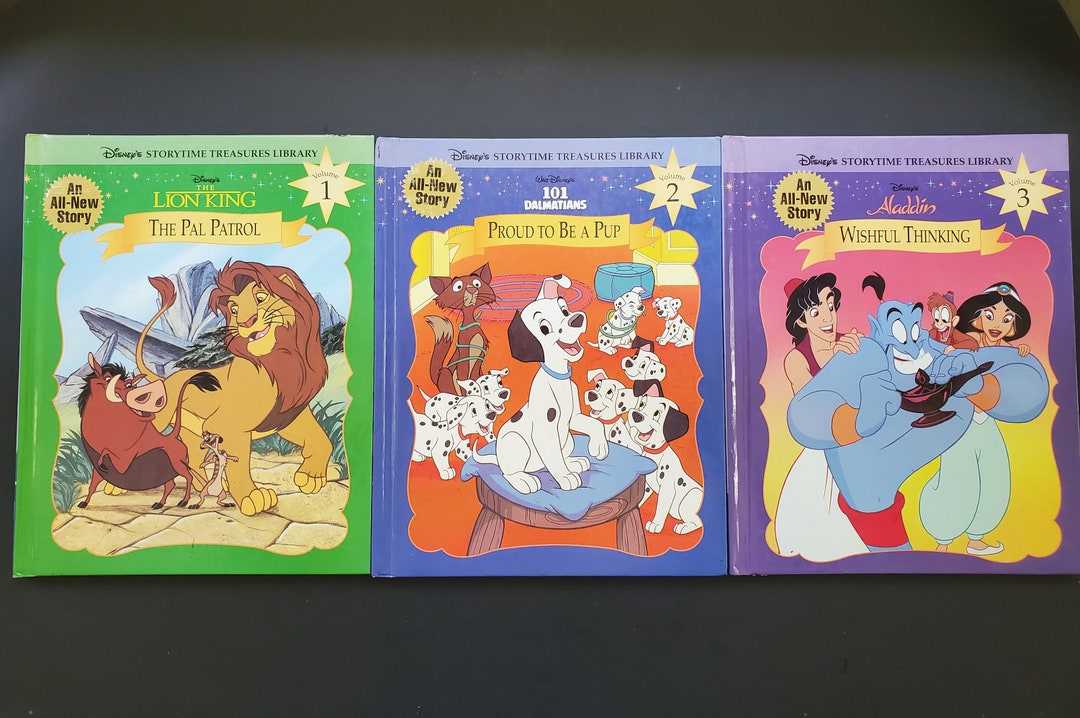 1998 Disney's Storytime Treasures Library Volumes 1, 2, & 3 Lion King ...