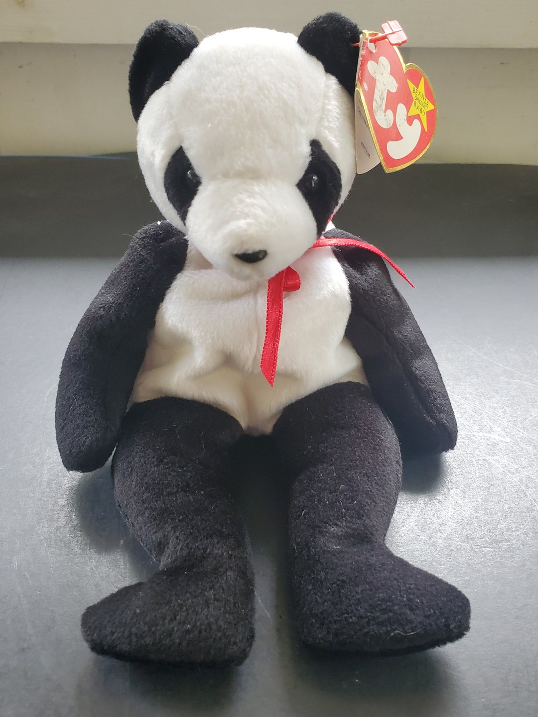 Vintage TY Fortune Panda Beanie Baby 1997 - Etsy
