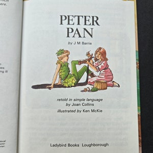 Peter Pan - A Ladybird Children's Classic Book - 1983 - Etsy