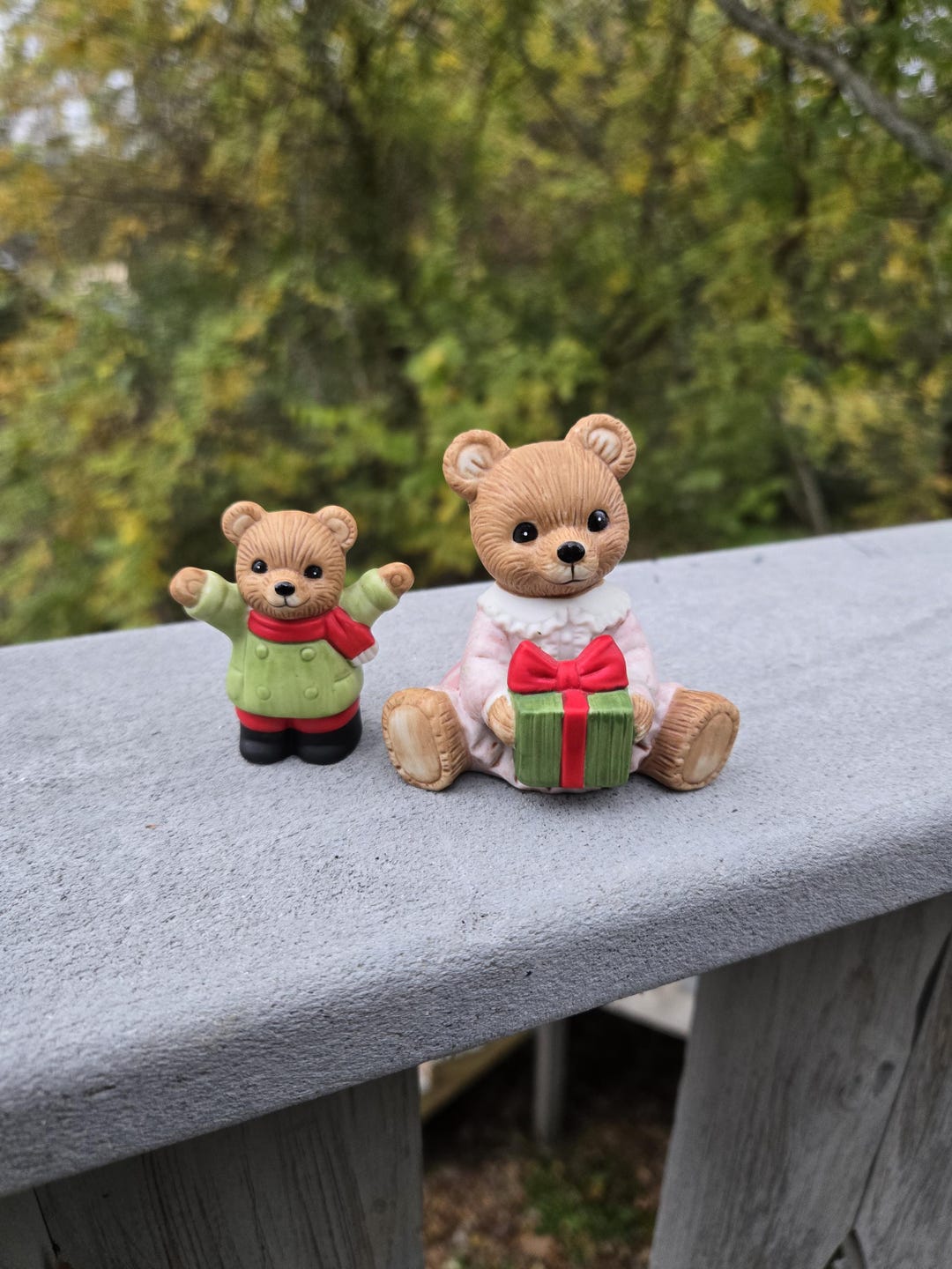 Vintage Homco Bear Figurines - Etsy