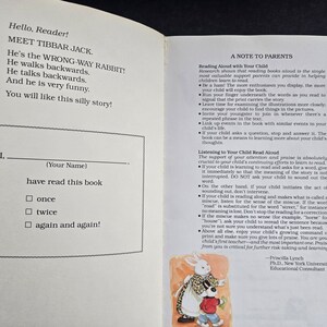 The Wrong-way Rabbit by Teddy Slater - 1993 Softcover Kindergarten ...