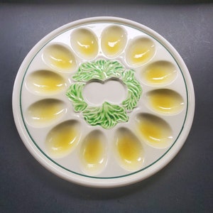 Vintage UCAGCO Ceramic Devilled Egg Plate - Made in Japan - Etsy