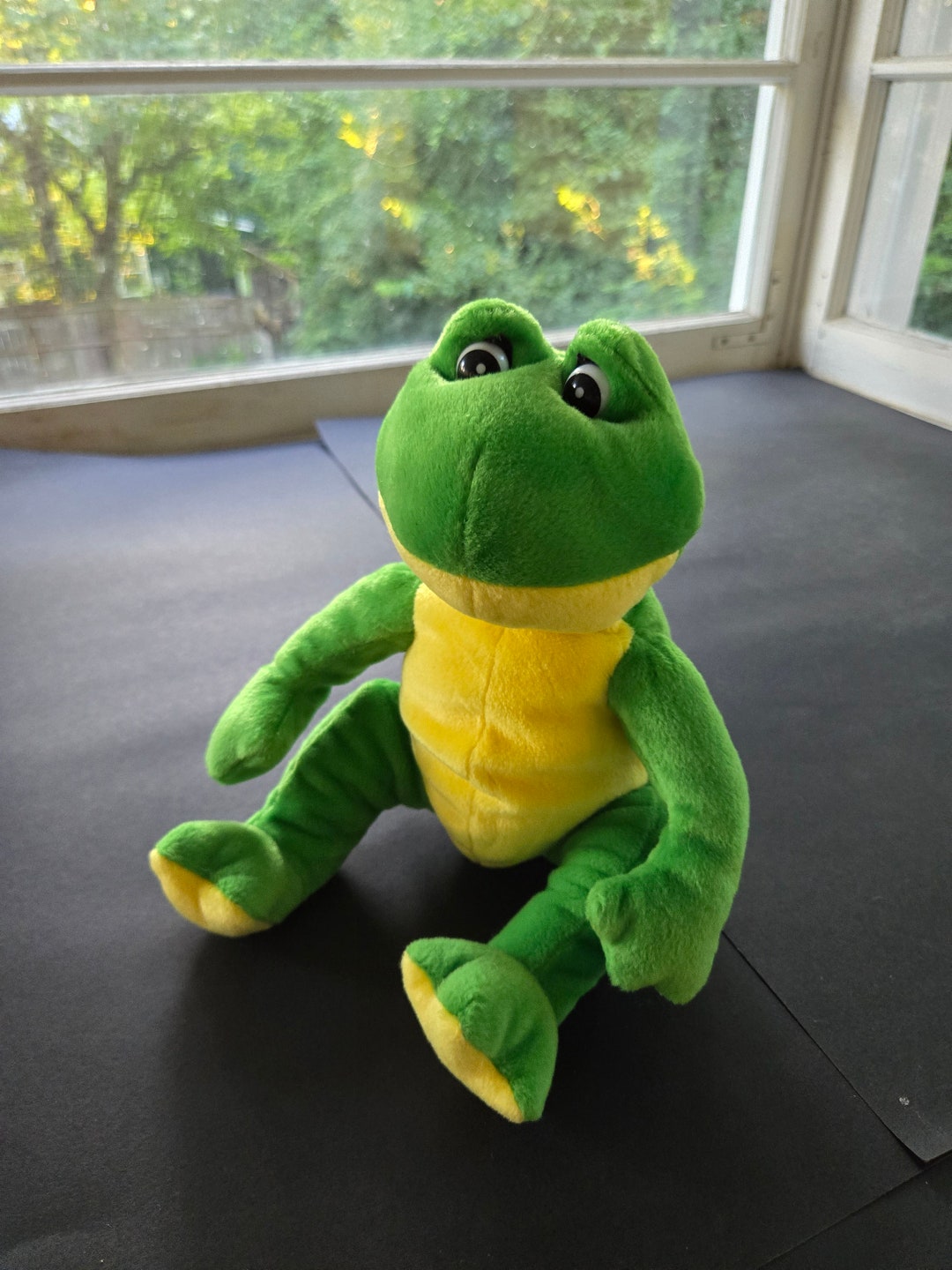 Vintage Gund Plush 14" Frog "flash" - Etsy