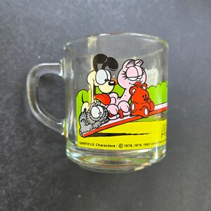 Vintage Garfield Mcdonald's Glass Mugs - 1978 - Etsy