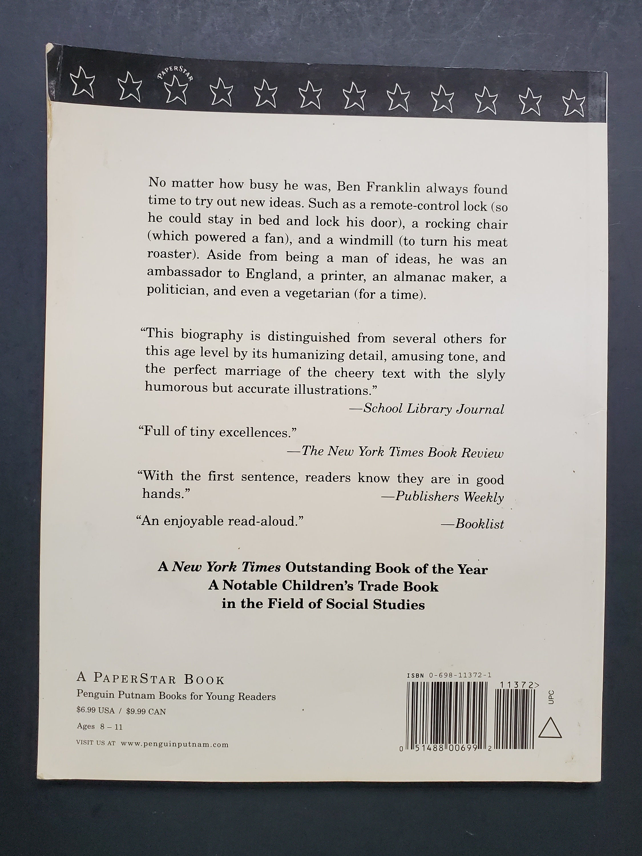 What's the Big Idea Ben Franklin by Jean Fritz 1976 - Etsy