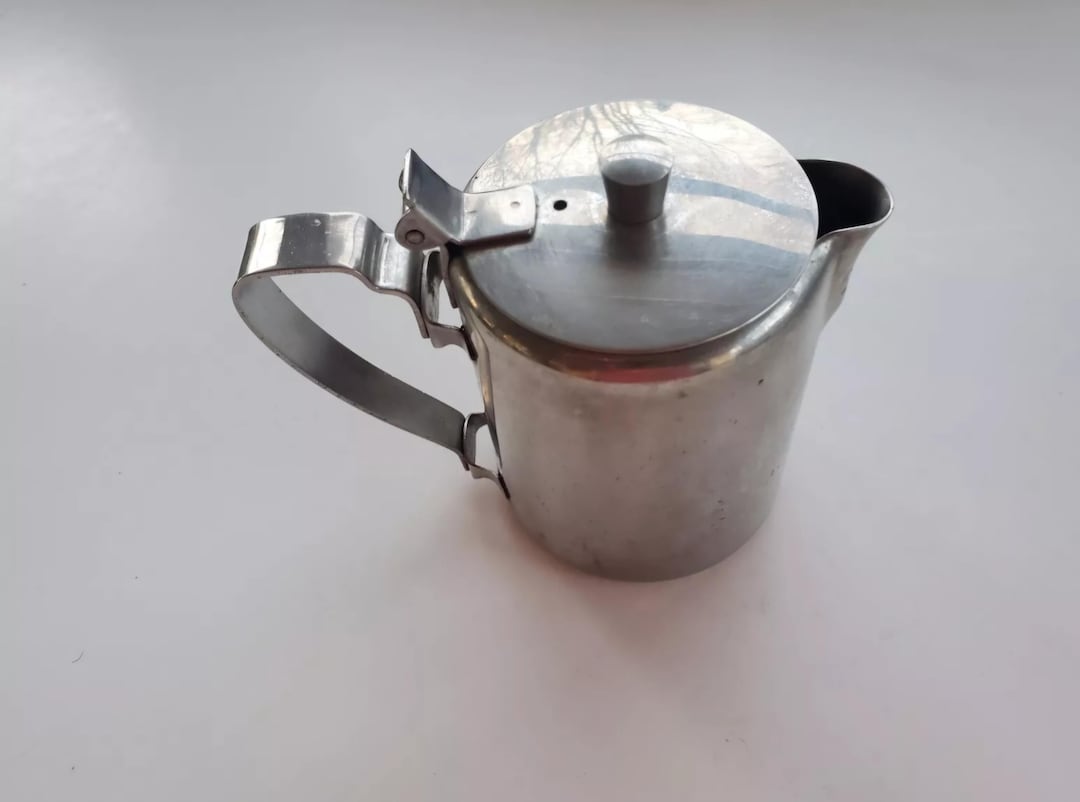 IPCO Stainless Steel Creamer With Hinged Lid - Made in Japan - Etsy
