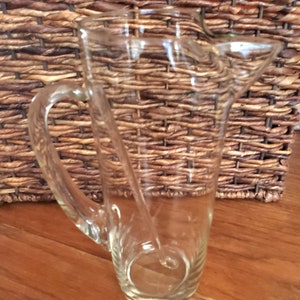 Vintage Glass Cocktail Pitcher With Glass Stirrer - Etsy