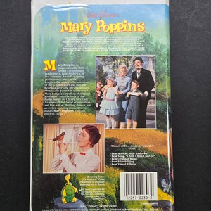 Mary Poppins Walt Disney VHS Tape - 1988 - Etsy