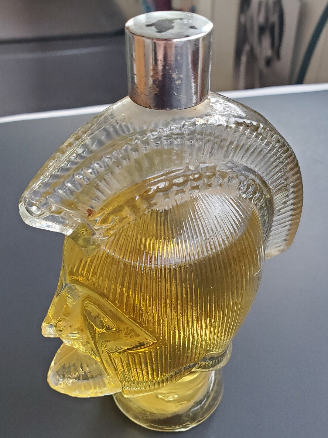 Avon Glass Roman Soldier Tribute Cologne Decanter 1960s - Etsy