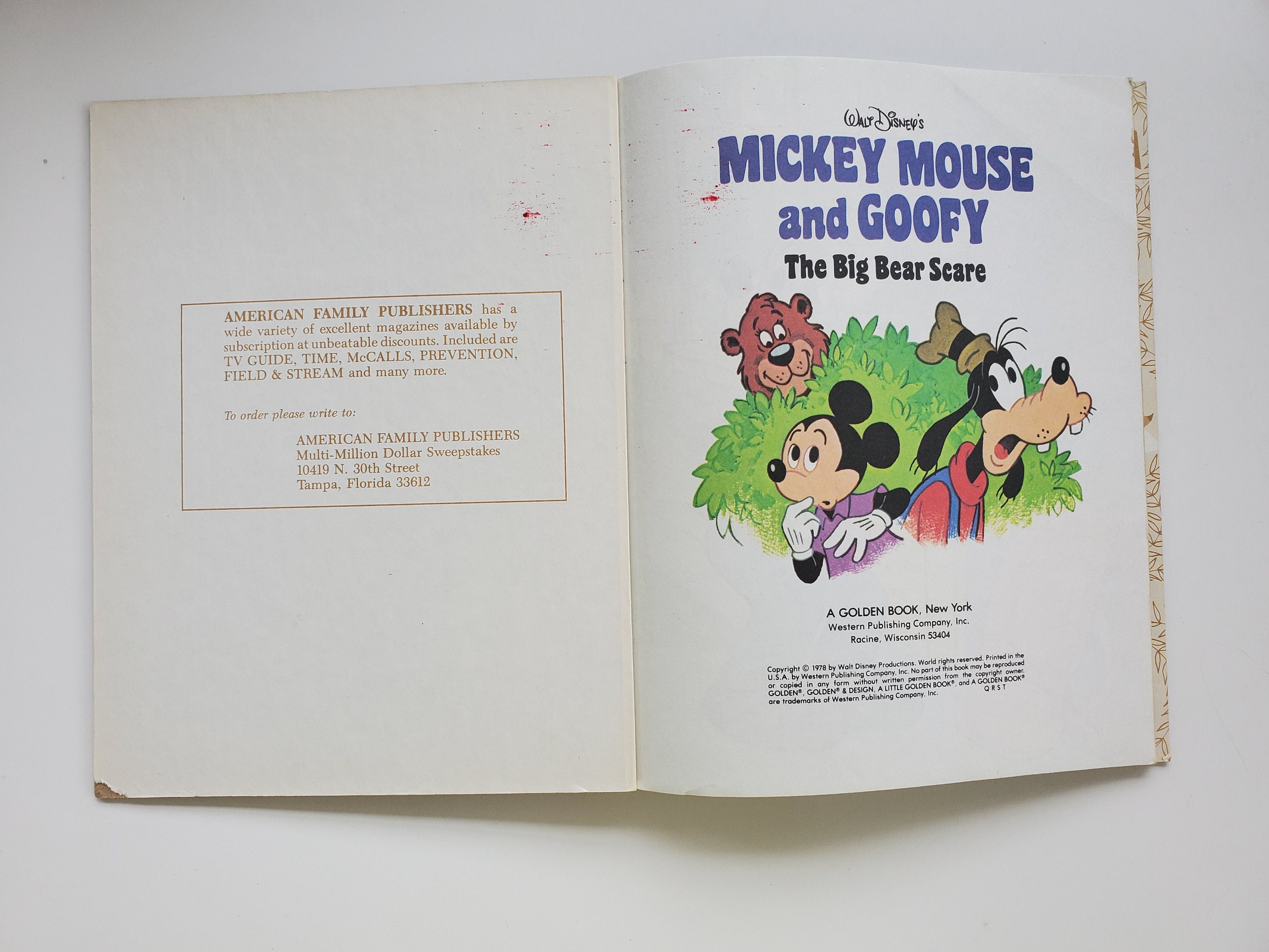 Little Golden Book Walt Disney's Mickey Mouse and Goofy - Etsy