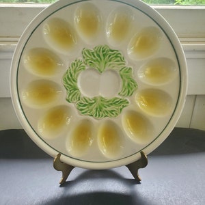 Vintage UCAGCO Ceramic Devilled Egg Plate - Made in Japan - Etsy