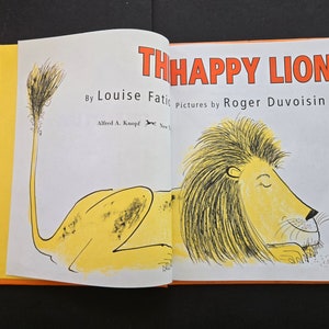 The Happy Lion by Louise Fatio - 2004 50th Anniversary Edition - Etsy