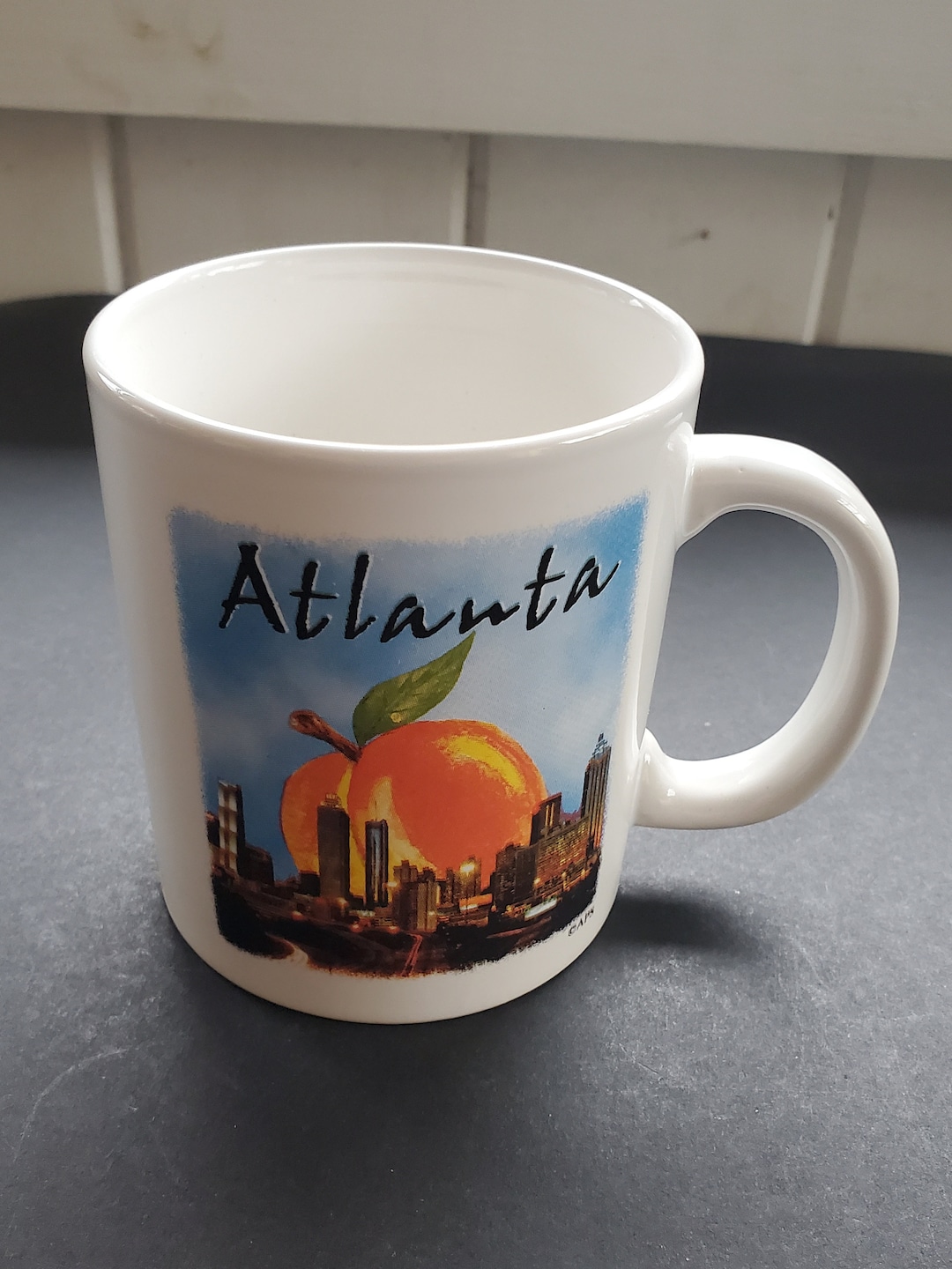 Vintage Atlanta, Georgia Souvenir Mug - Peach City Skyline - Etsy