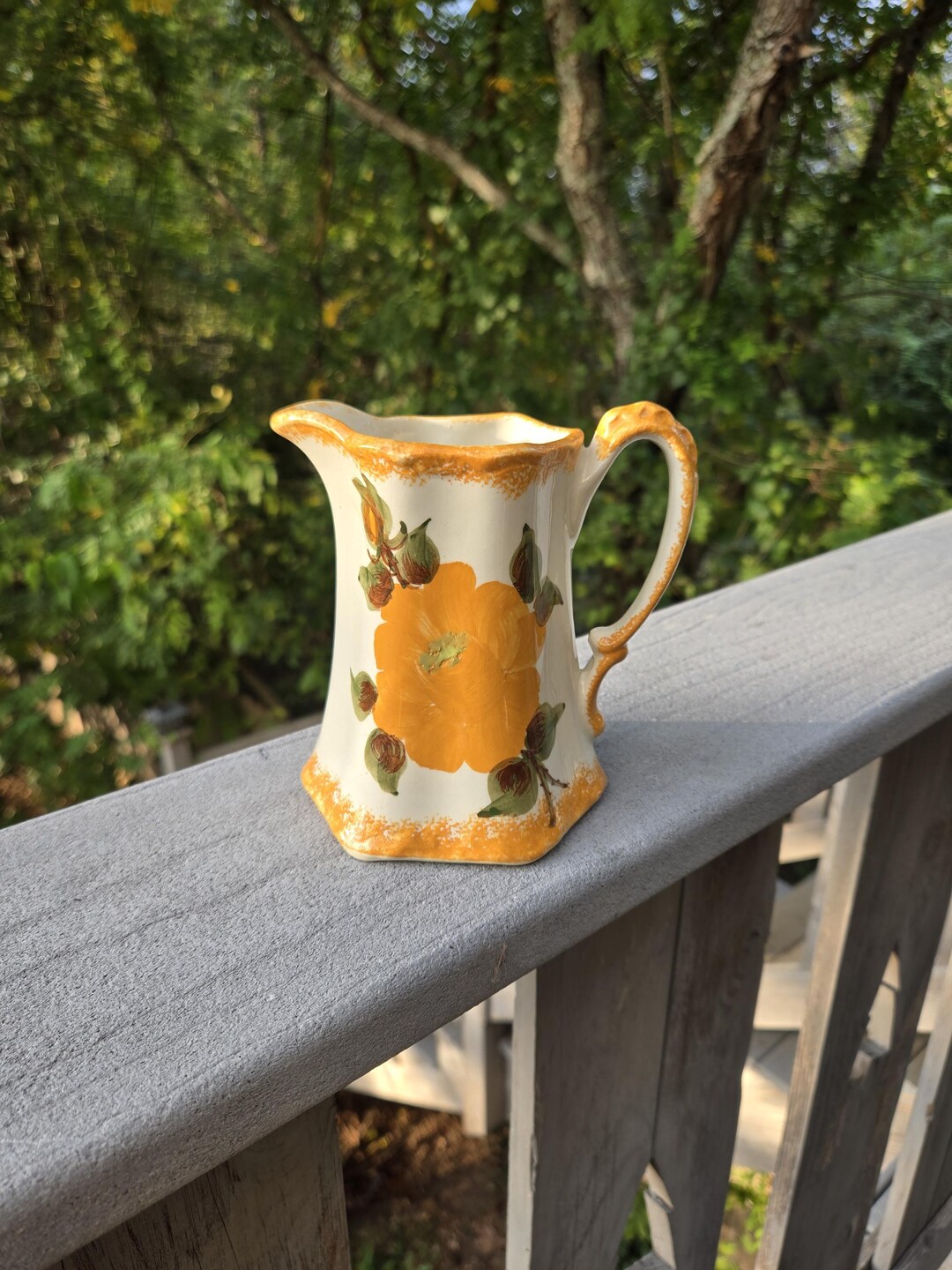 Cash Family Pottery Small Hand Painted Pitcher - Etsy