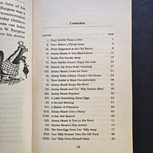 The Adventures of Jimmy Skunk by Thornton Burgess - 1994 Dover Children ...