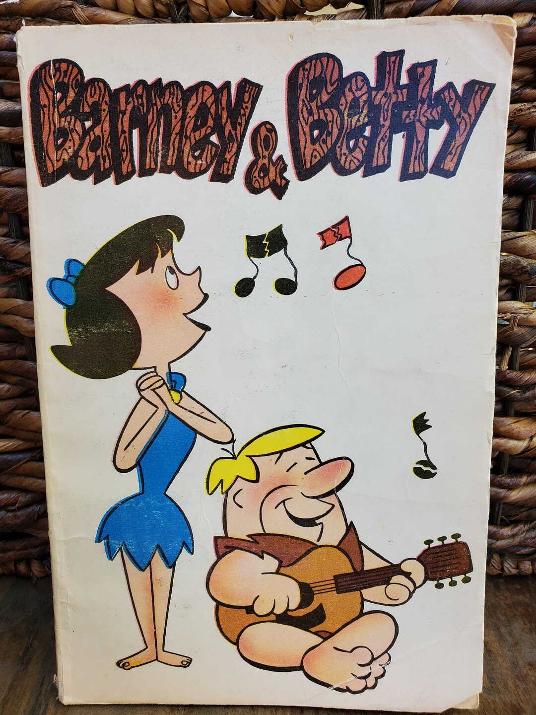 Barney and Betty Rubble Book - 1974 - Etsy UK