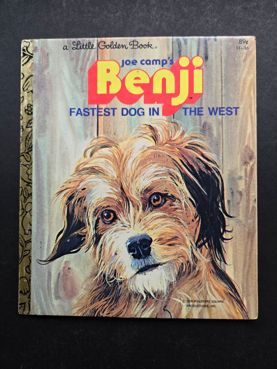 Little Golden Book - Benji, Fastest Dog in the West - 1978/1982 - Etsy