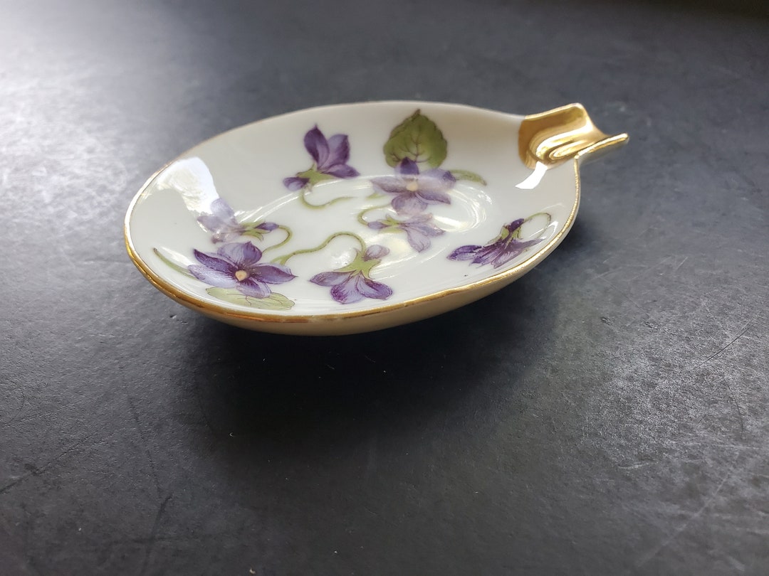 Vintage Mid-century Lefton Violets Personal Ashtray - Etsy