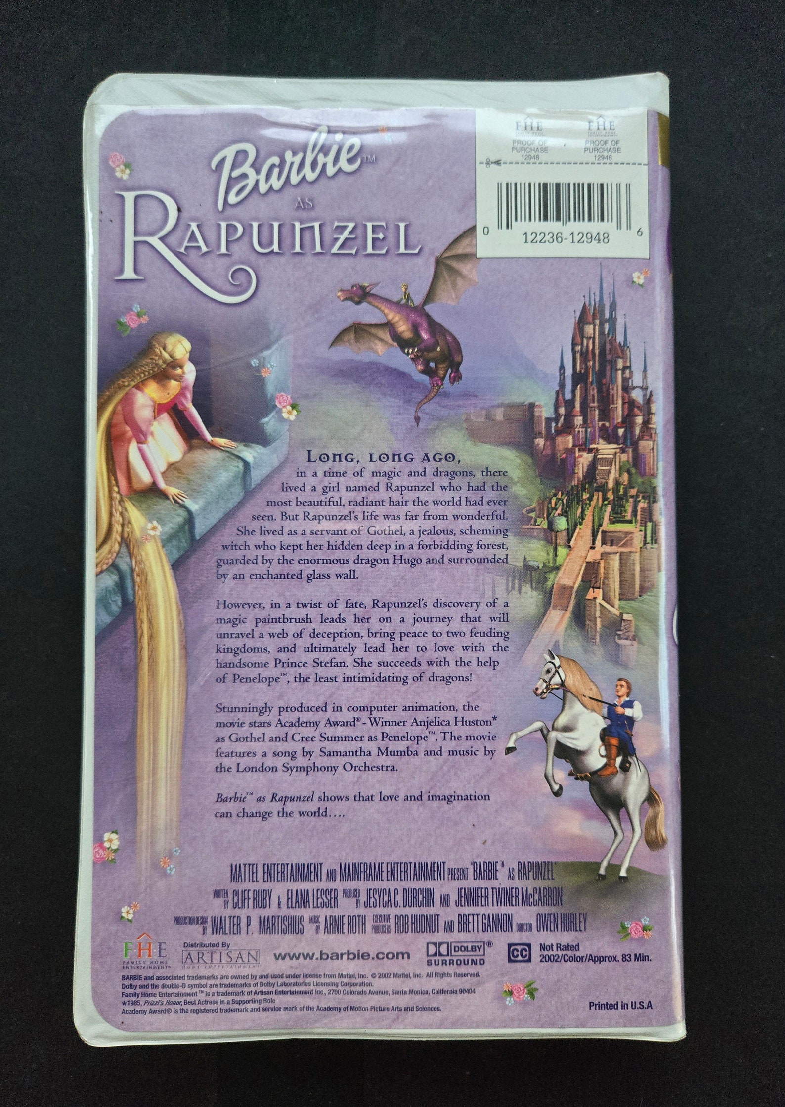 Barbie Rapunzel VHS Tape 2002 - Etsy