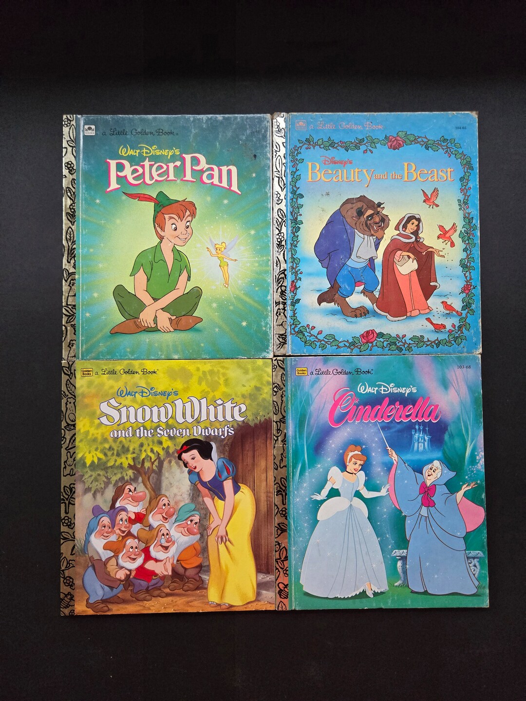 1990s Little Golden Books From Walt Disney Peter Pan, Beauty & the ...