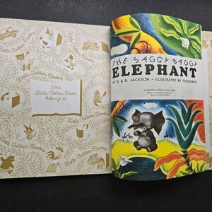 Little Golden Book - Saggy Baggy Elephant - 1992 - Etsy