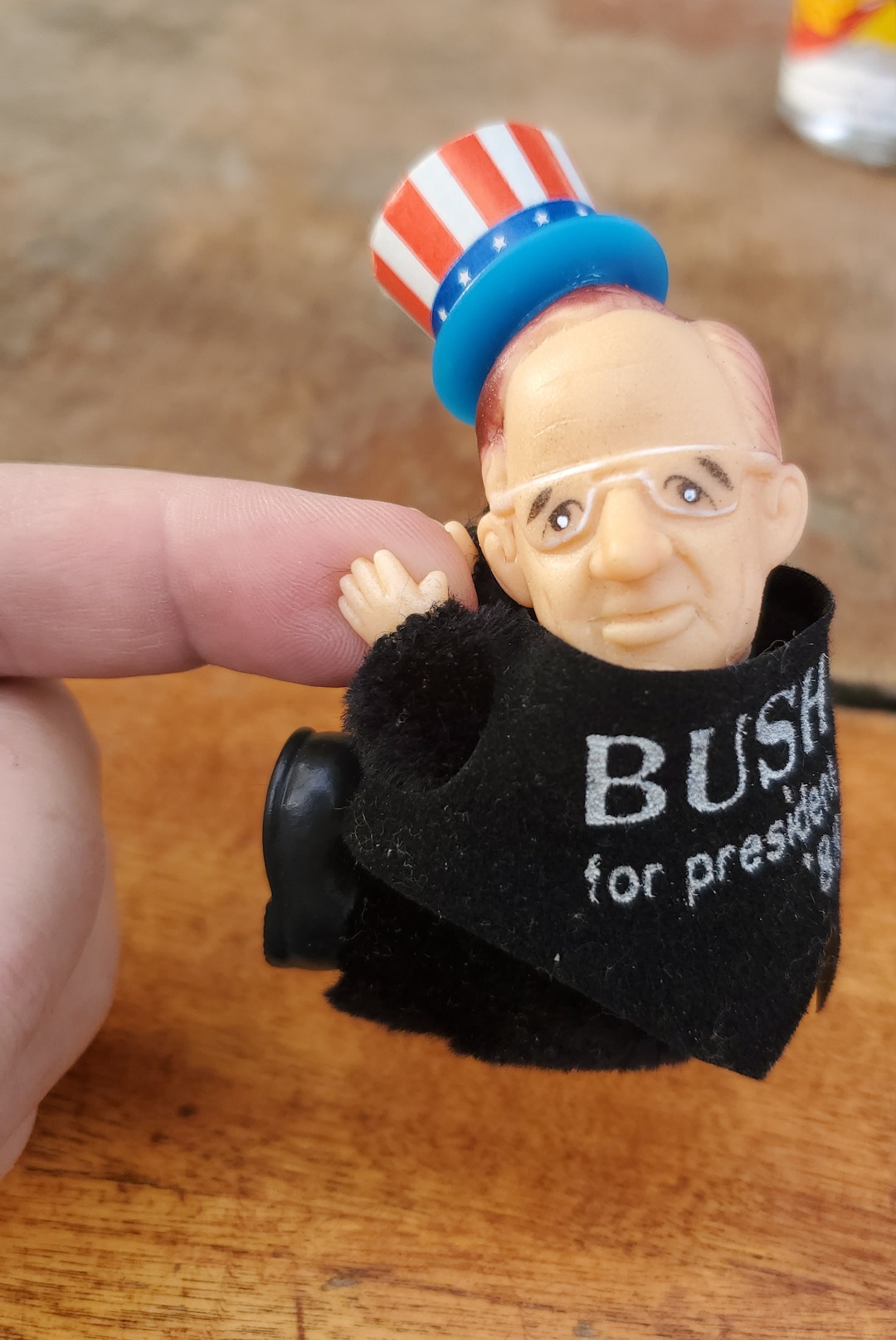1988 George Bush Presidential Campaign Souvenir Plush Clip-on Figurine ...