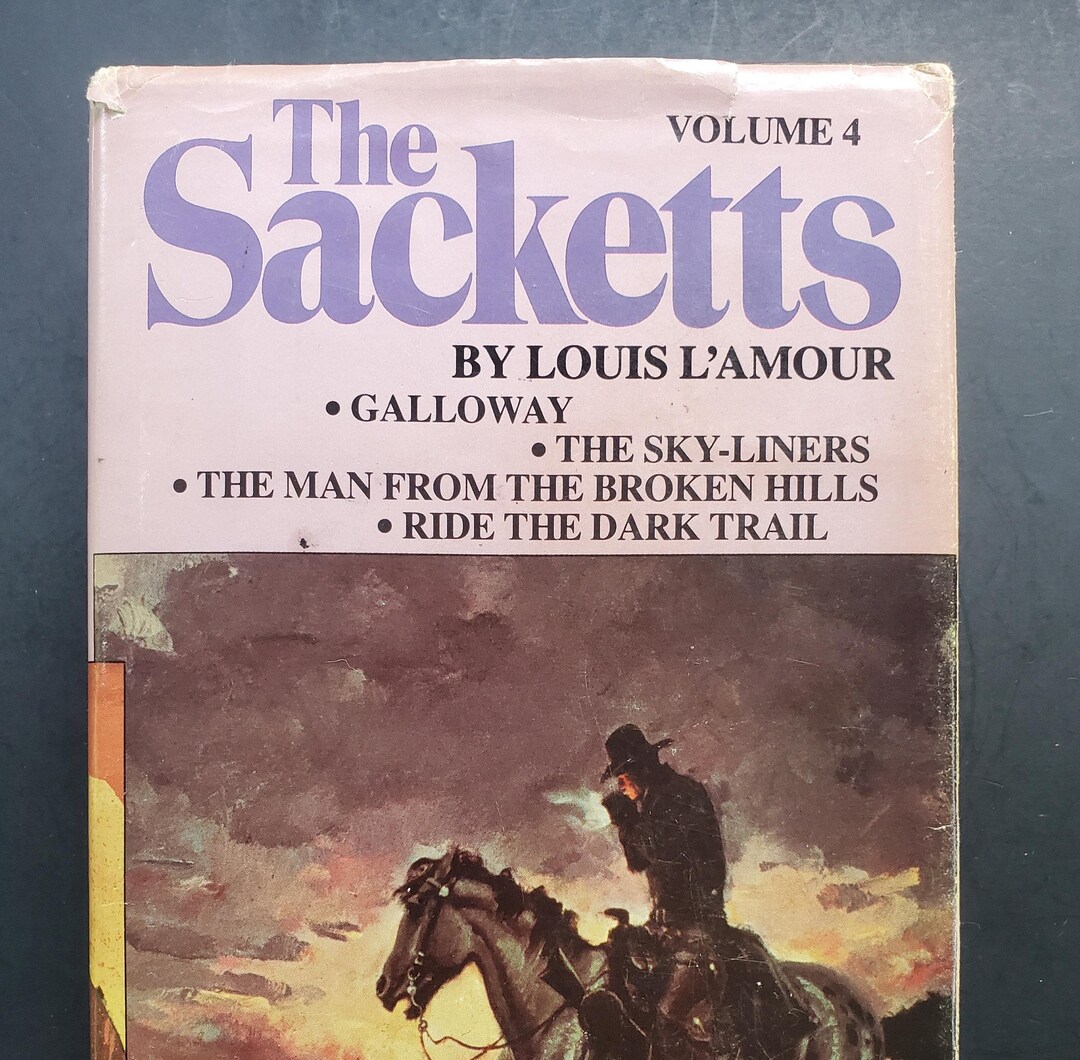 The Sacketts, Volume 4 by Louis L'amour - 1980 Book Club Edition - Etsy