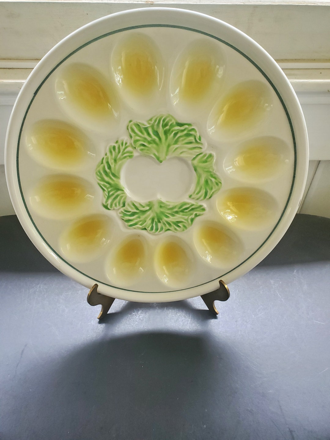 Vintage UCAGCO Ceramic Devilled Egg Plate Made in Japan - Etsy