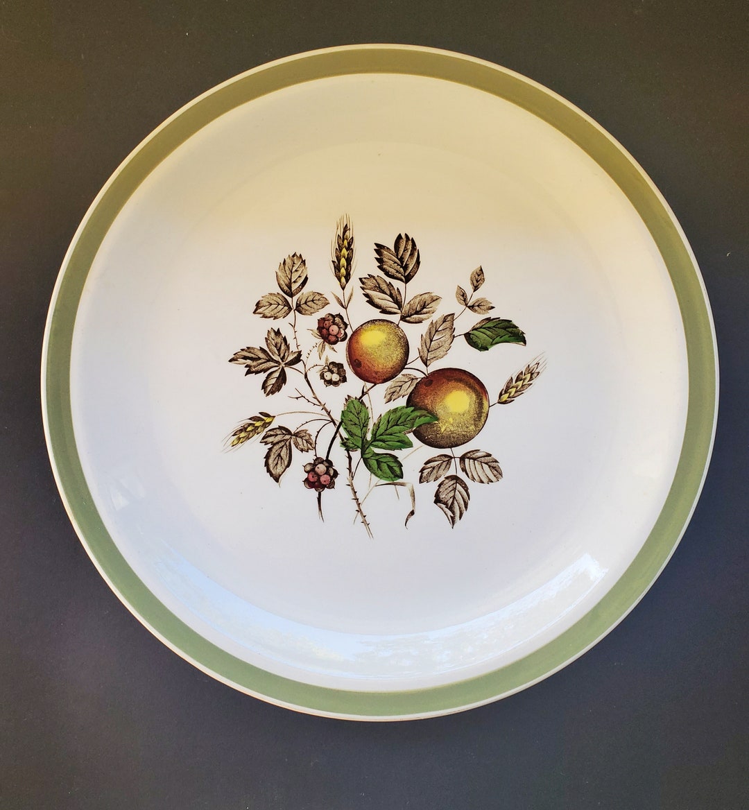 Vintage Alfred Meakin Hereford Green Staffordshire England China Dinner ...
