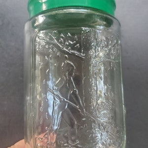 Vintage Anchor Hocking Glass Tang Powder Drink Mix Canister With Lid ...