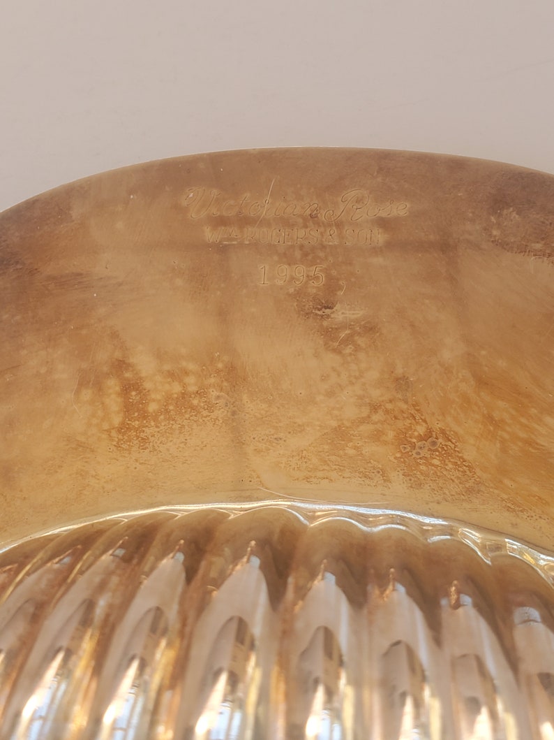 Vintage Wm Rogers & Son Victorian Rose Silver Clam Shell - Etsy